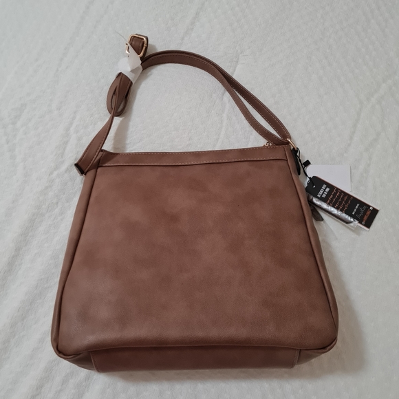 VR NYC | Bags | Vr Nyc Multi Zip Faux Suede Crossbody Bag | Poshmark